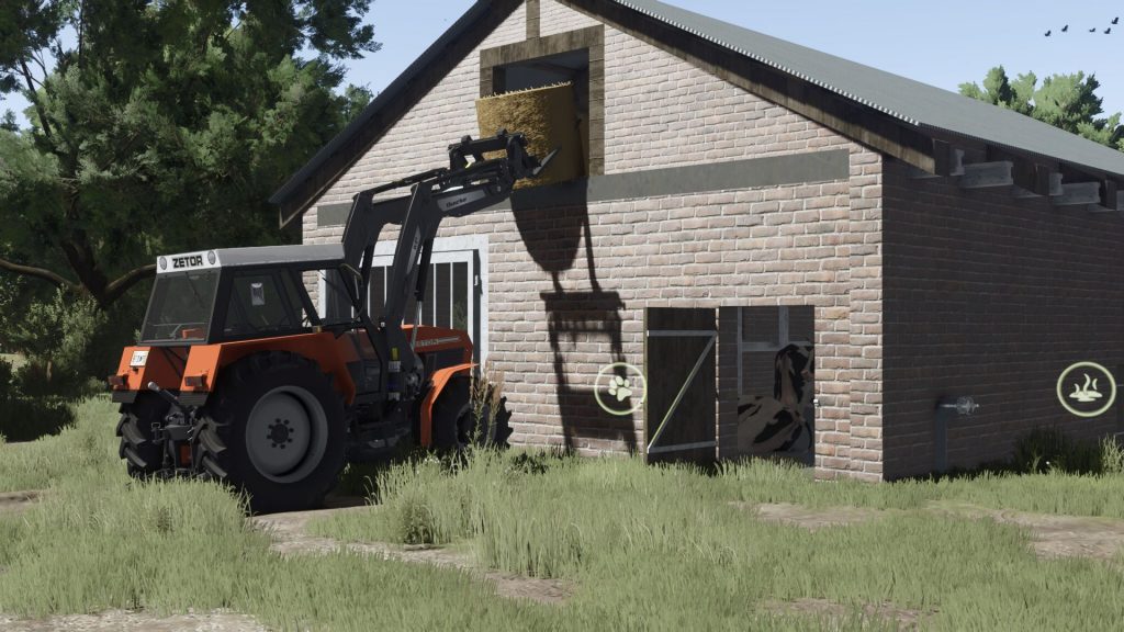 FS25 Small Polish Cow Shed v1 (2) - Farming simulator 19 / 17 / 15 Mod
