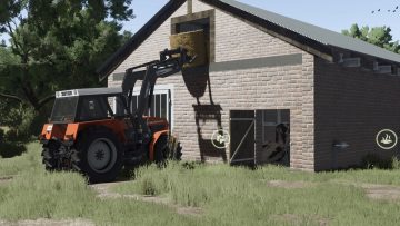 FS25 Small Polish Cow Shed v1 (2) - Farming simulator 19 / 17 / 15 Mod