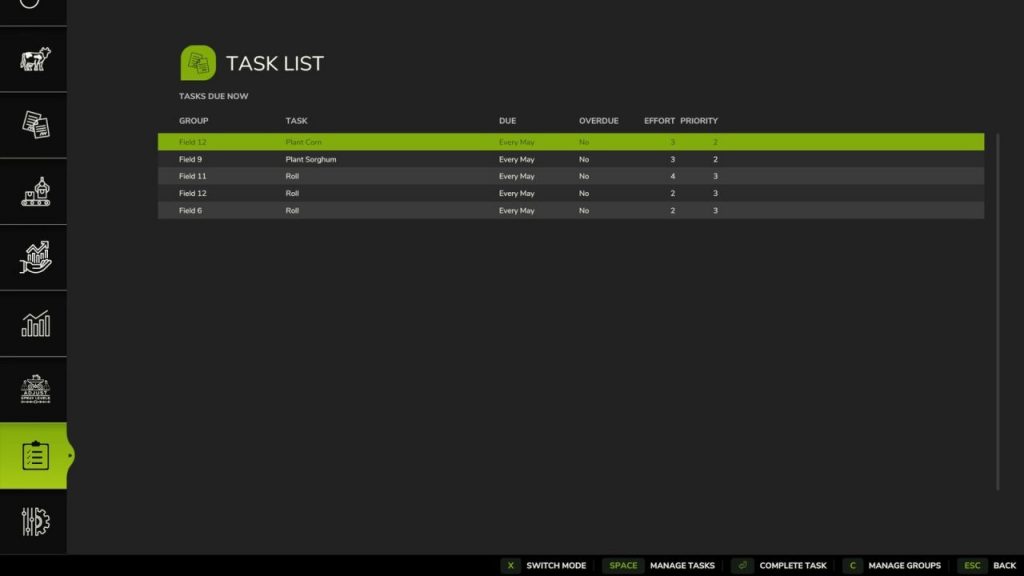 FS25 Task List v1.2.0 (4) - Farming simulator 19 / 17 / 15 Mod