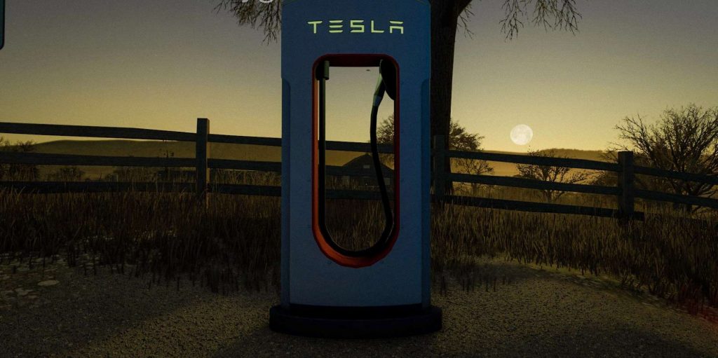 FS25 Tesla SuperCharger V1 (5) - Farming simulator 19 / 17 / 15 Mod