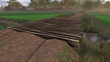 FS25 Wooden bridge v1.0 - FS 25 Objects Mod Download