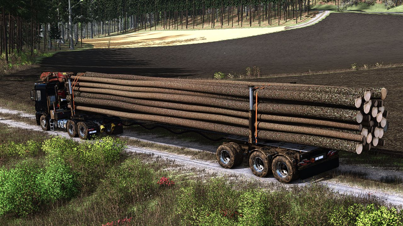 FS25 Truck Wood Trailers Pack V1.1 - FS 25 Trailers Mod Download