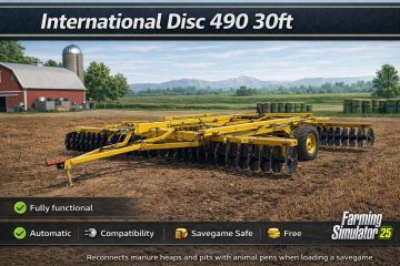 FS25 International Disc 490 30ft v1.0 - FS 25 Implements & Tools Mod ...