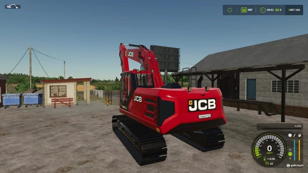 FS25 JCB 220X Excavator v 1.0.0.2 - FS 25 Forklifts / Excavators Mod ...