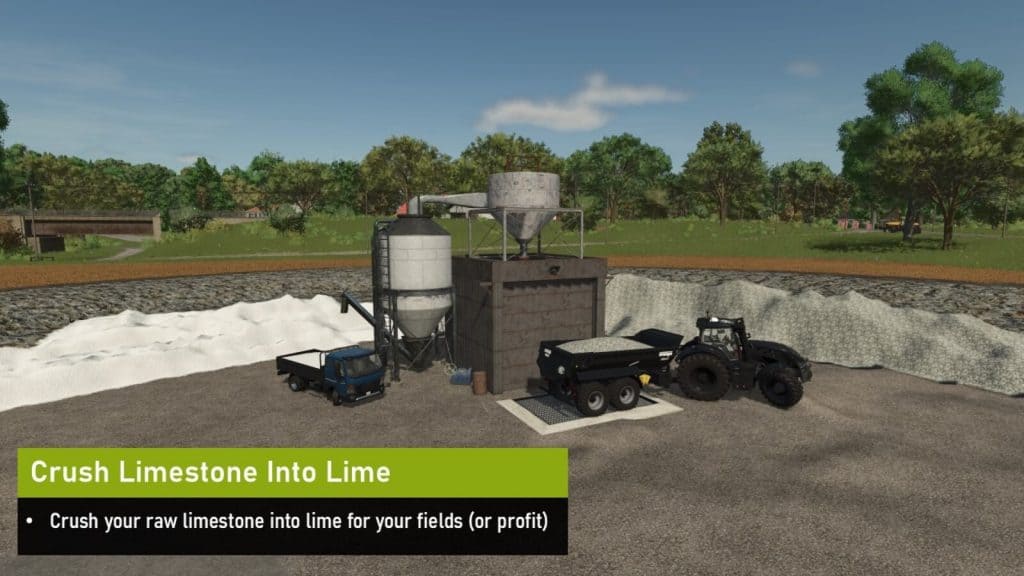 FS25 Limestone Quarry And Crusher v1.0 - FS 25 Buildings Mod Download