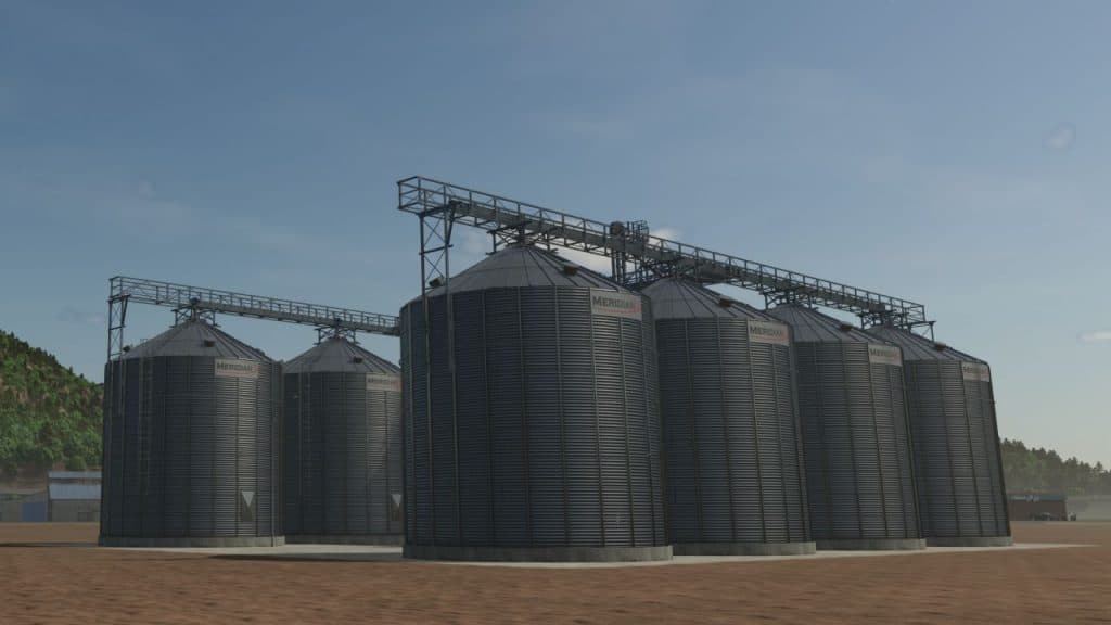 FS25 Modern grain silo v1.0 - FS 25 Objects Mod Download