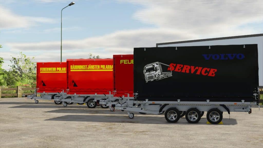 FS25 Multifunctional Firefighter Trailer v1.0 - FS 25 Trailers Mod Download