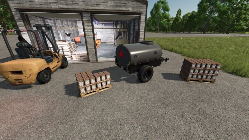 FS25 Refined Wood Chips, Sawdust Factory And Fuel Production Pack v1.0. ...