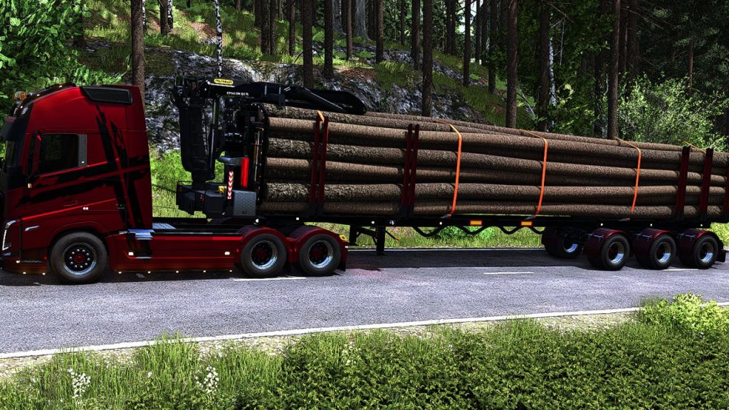 FS25 Wood trailer pack v1.0 - FS 25 Trailers Mod Download