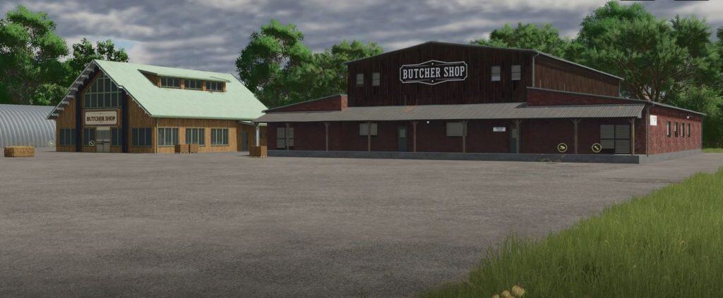 FS25 BUTCHER SHOPS v1.0 - FS 25 Buildings Mod Download