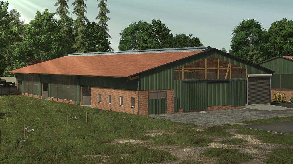 FS25 Cowbarn v1.0 - FS 25 Buildings Mod Download