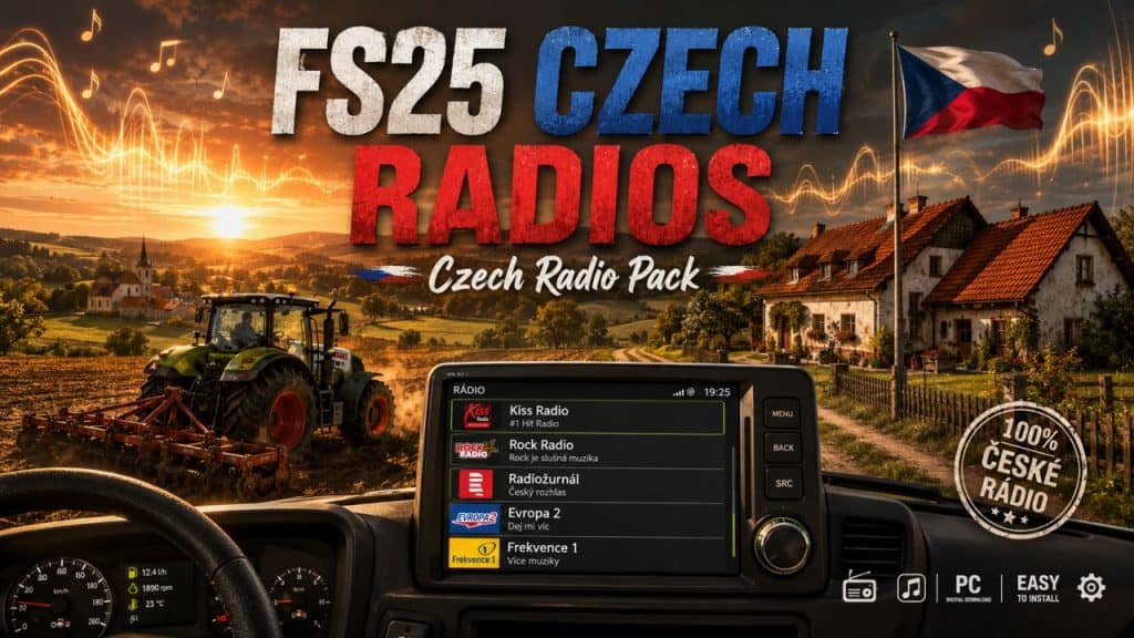 FS25 Czech Radio Stations v1.0 - FS 25 Other Mod Download