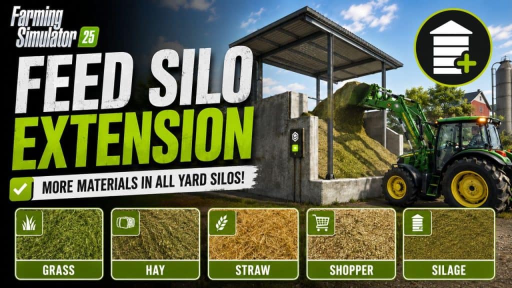 FS25 Feed silo extension v1.0 - FS 25 Other Mod Download