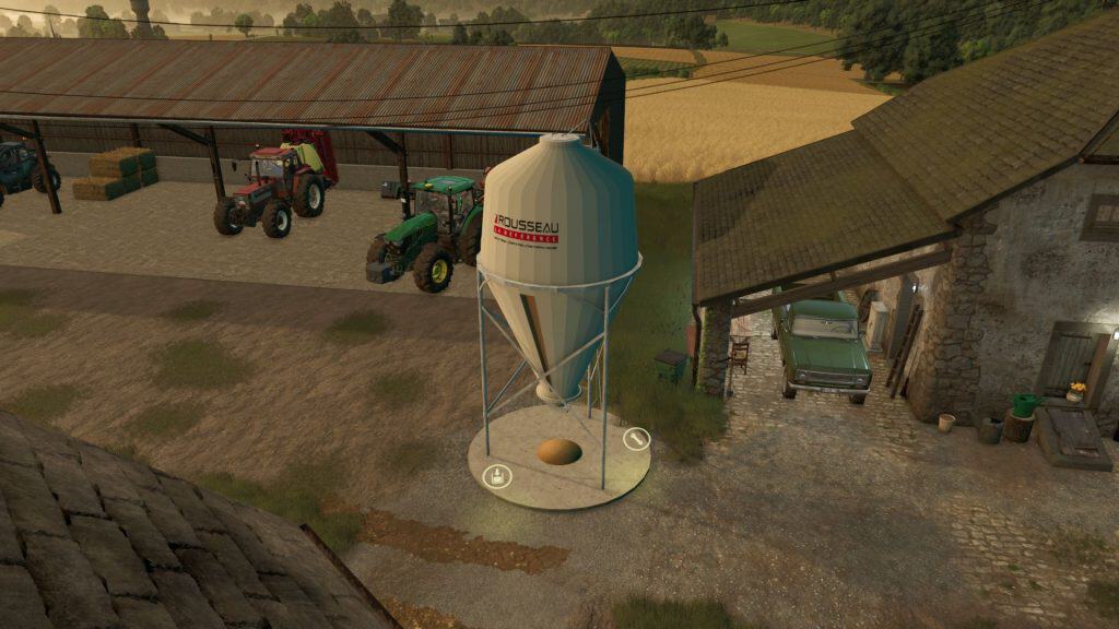 FS25 ROUSSEAU feed silo v1.0 - FS 25 Objects Mod Download