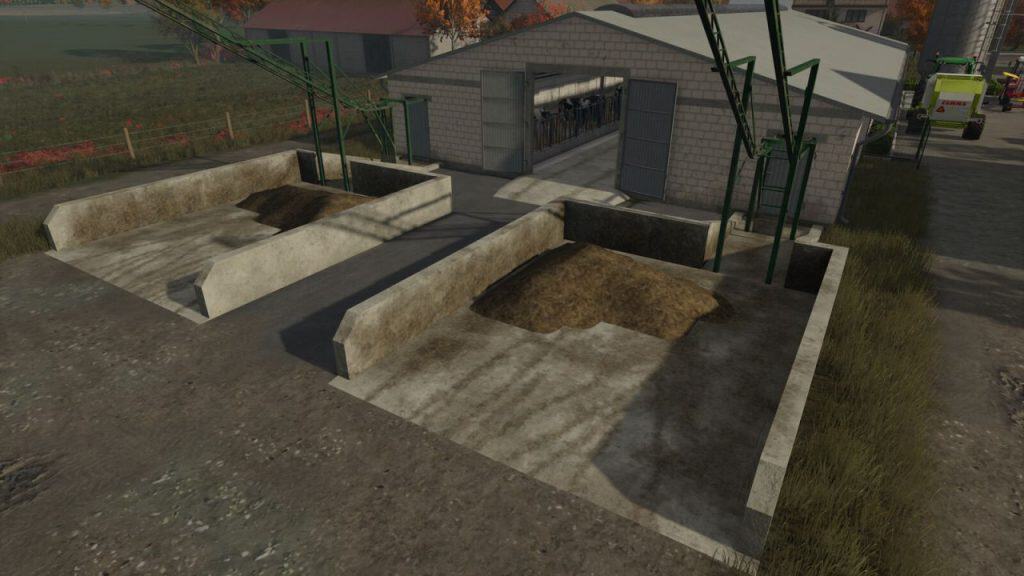 FS25 Cow Barn With Manure Conveyor v1.0.0.1 - FS 25 Buildings Mod Download