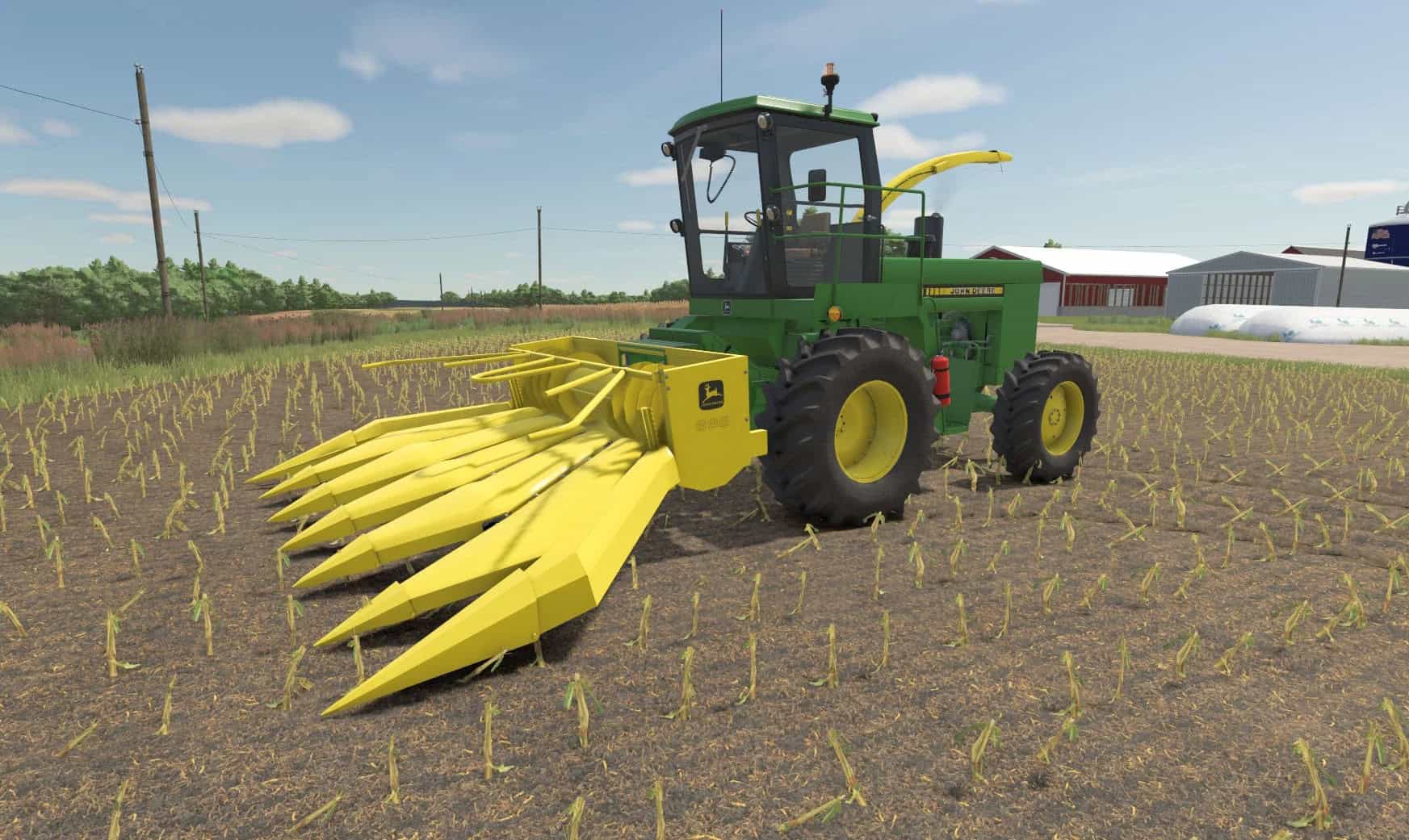 FS25 John Deere 5830 Forage Harvester v1.0 - FS 25 Combines Mod Download
