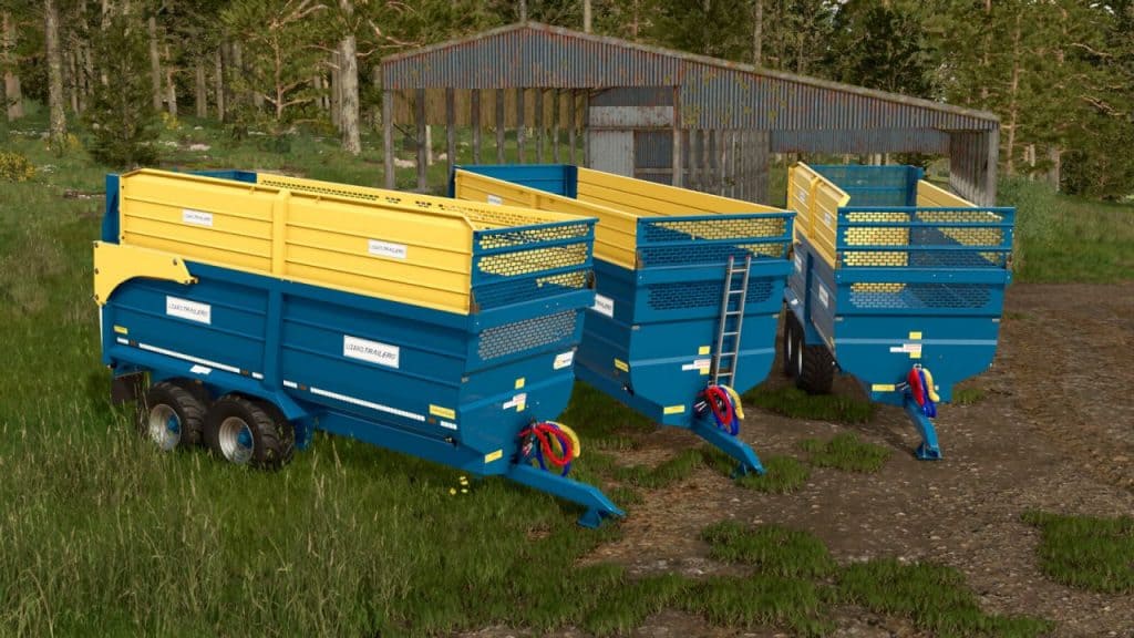 FS25 Lizard Halfpipe Pack v1.1 - FS 25 Trailers Mod Download