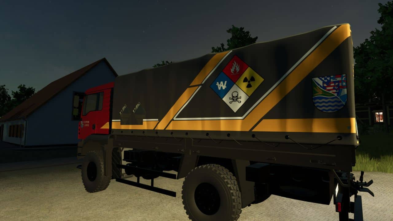 FS25 MAN TGA V2 dangerous goods transport BETA v1.0 - FS 25 Other Mod ...