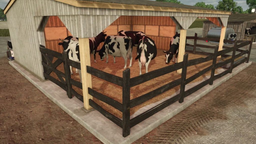 FS25 Old Cow Barns v1.0 - FS 25 Combines Mod Download