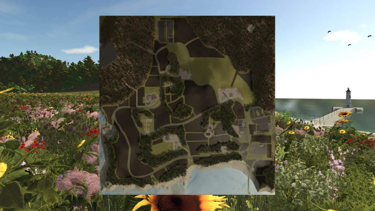 FS25 The Shoreline Of Lake Michigan v1.1.0.1 - FS 25 Maps Mod Download
