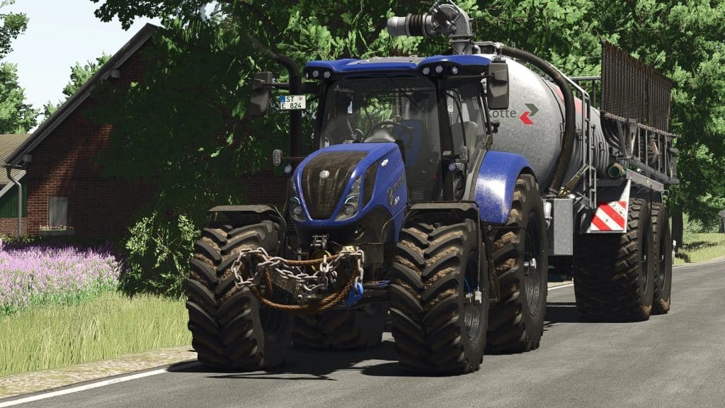 FS25 New Holland T6 With many new features v1.0 - FS 25 Tractors Mod ...
